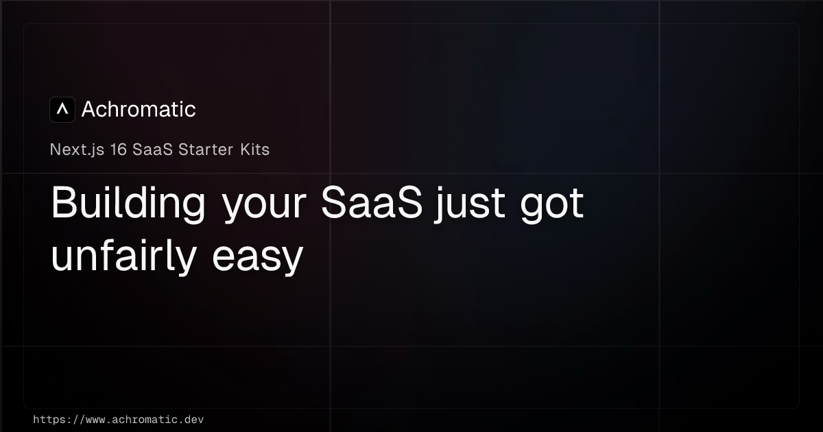 Pricing - Achromatic