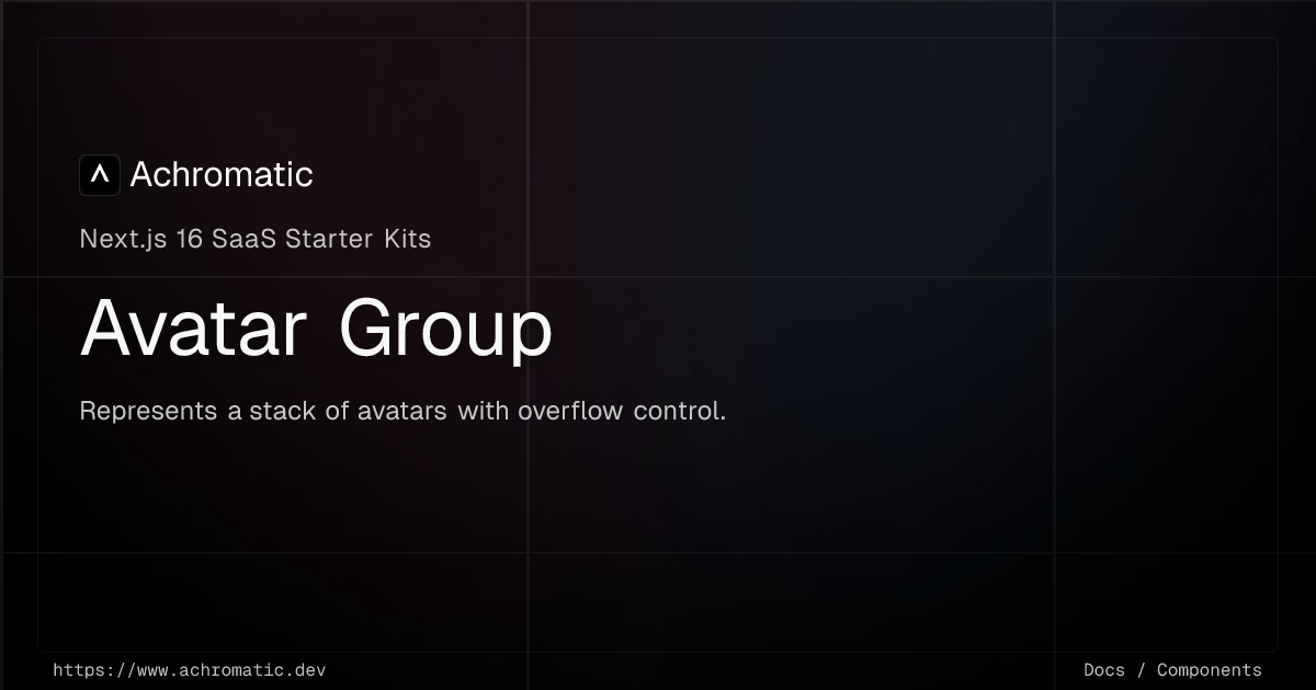 Avatar Group - Achromatic
